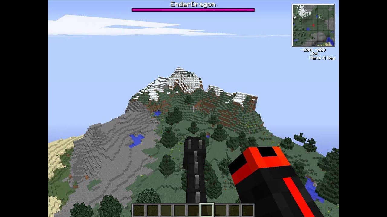 Minecraft: Riding a controllable Ender Dragon (Citizens plugin) - YouTube