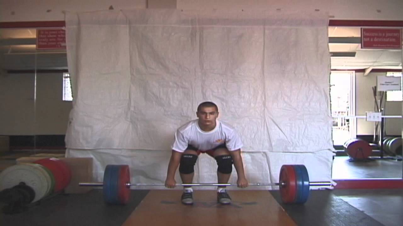Olympic Weightlifting - How to Clean - technique slow motion - YouTube