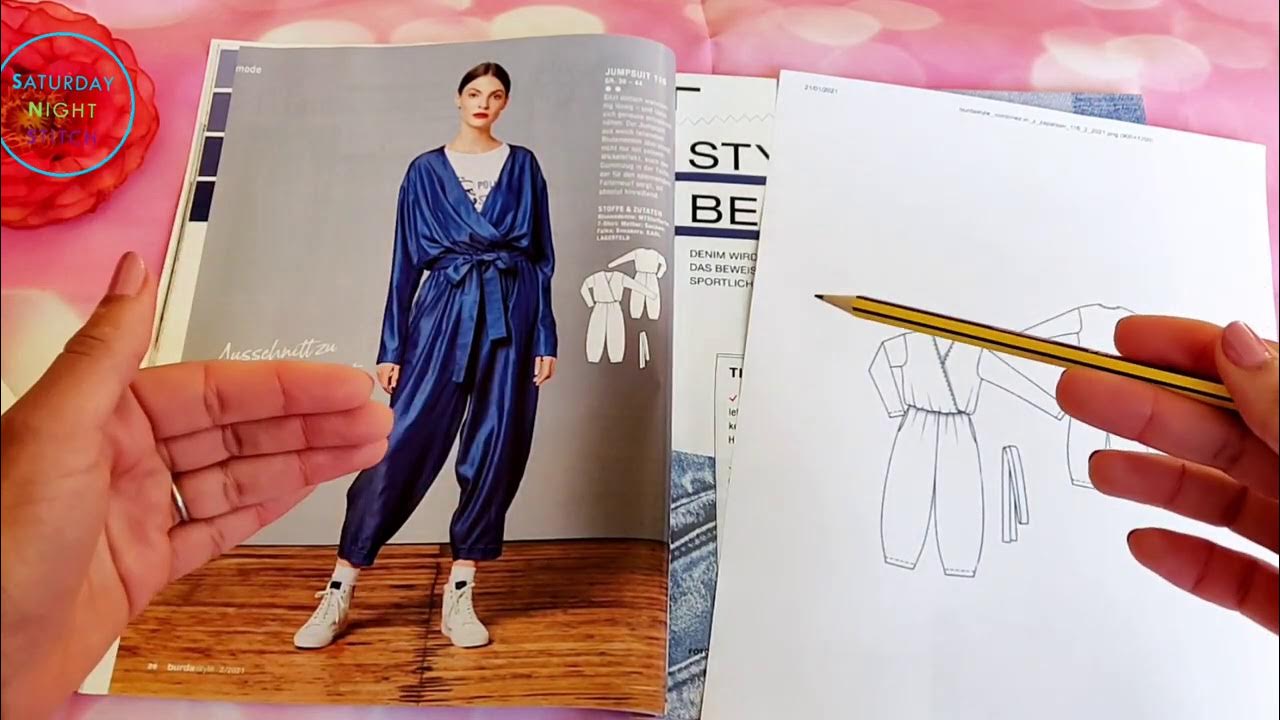 Burda 2/2021 Germany Sewing Magazine Browsethrough | Preview Line Drawings + Commentary - YouTube