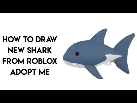 How To Draw New Shark From Roblox Adopt Me Ocean Pets - Step By Step ...
