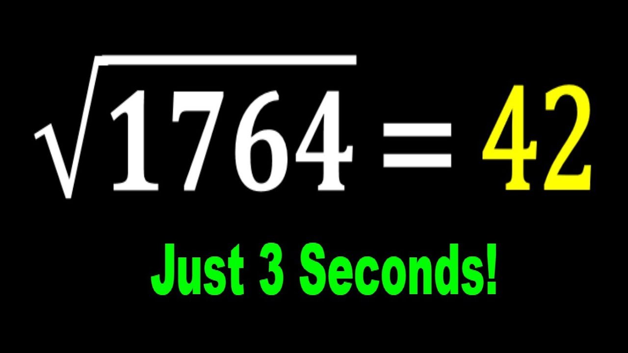 Fast Calculation Square Root In 3 Seconds YouTube fast-calculation-square-root-in-3-seconds-youtube