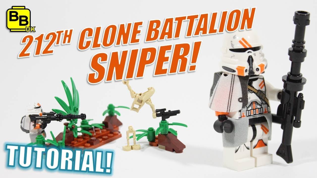 LEGO STAR WARS 212TH CLONE BATTALION SNIPER MINIFIGURE CREATIONS! - YouTube
