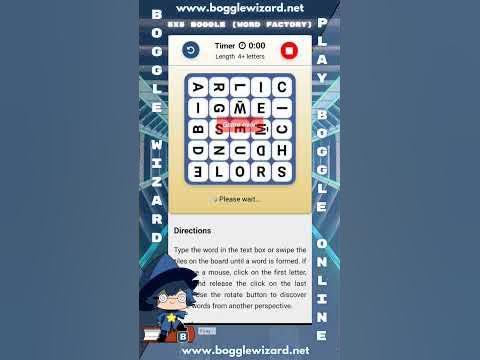 Play Boggle Online with Boggle Wizard | 5x5 Boggle (Word Factory) #shorts #boggle @bogglewizard ...