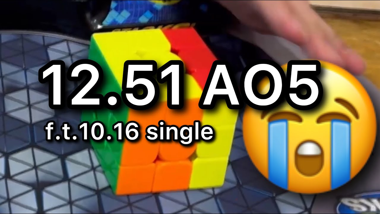 3x3 One-Handed | 12.51 PR Ao5 / 10.16 PR Single | (11.87ao5/10.06single w/o +2) - YouTube