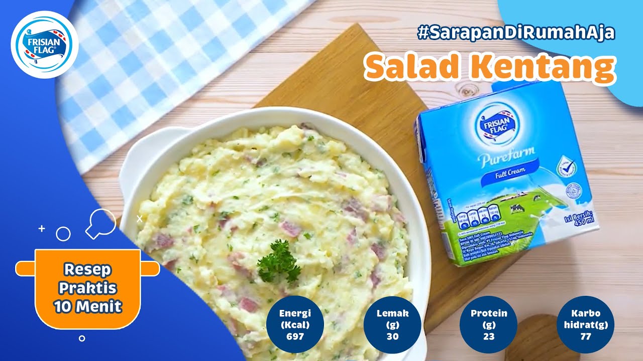 Salad Kentang – Resep Praktis 10 Menit #SarapanDiRumahAja - YouTube