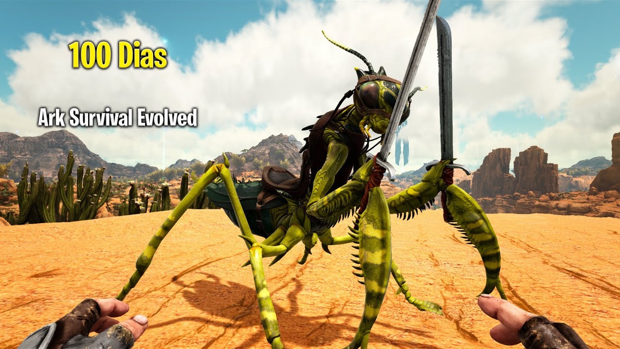 ¡SOBREVIVIENDO 100 DIAS en ARK Survival Evolved! | DIA DE MANTIS ...