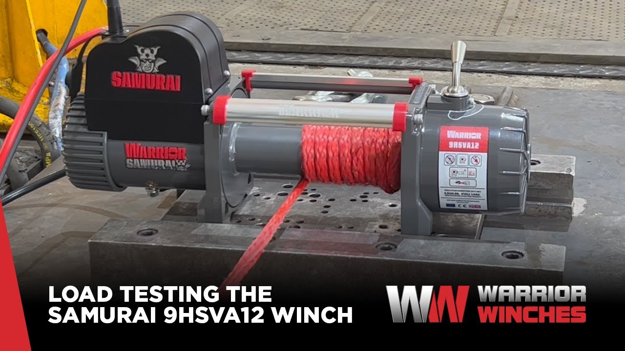 Warrior Winches 9HSVA12 Load Test - YouTube