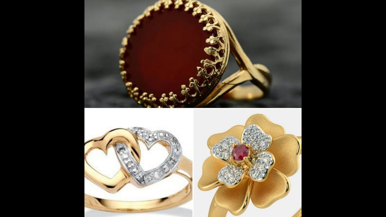 Best gold ring new design for women's - YouTube