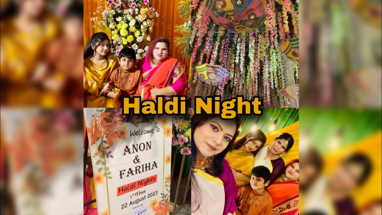 Haldi night video, haldi night vlog, haldi ceremony venue, haldi night ...