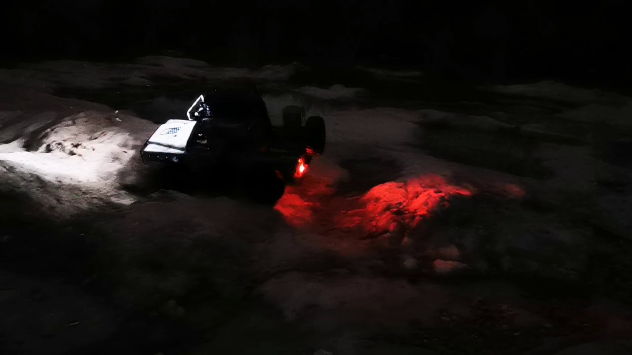 Desert crossing with Trx4 Defender in the hot night. - YouTube
