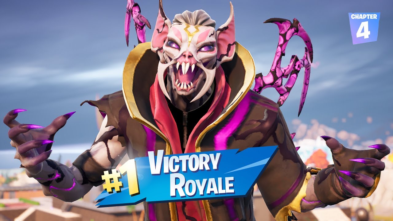 Victoria con la skin DERIVA ESPELUZNANTE REAL Fortnite - YouTube