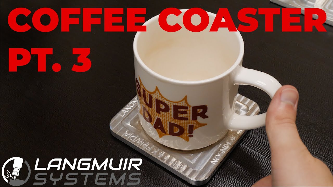 MR-1 CNC Mill Shop Project - Aluminum Coffee Coaster Part 3 - The Final ...