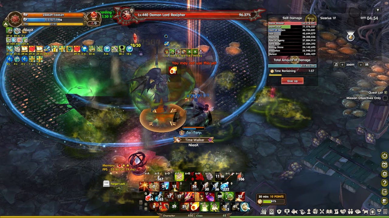 [Tree Of Savior] Weekly Boss Raid / Rexipher - YouTube