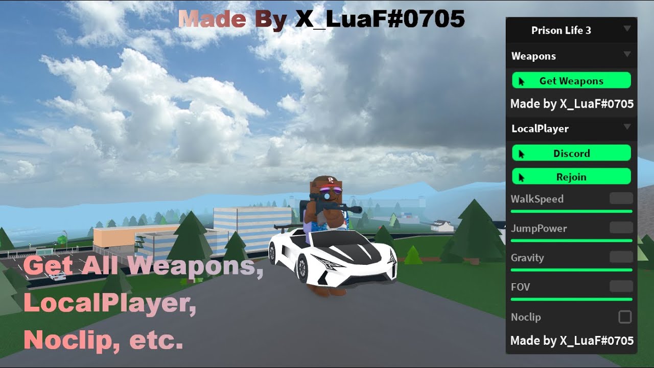 Roblox Prison Life v3 Script | Get All Weapons, Noclip, LocalPlayer ...