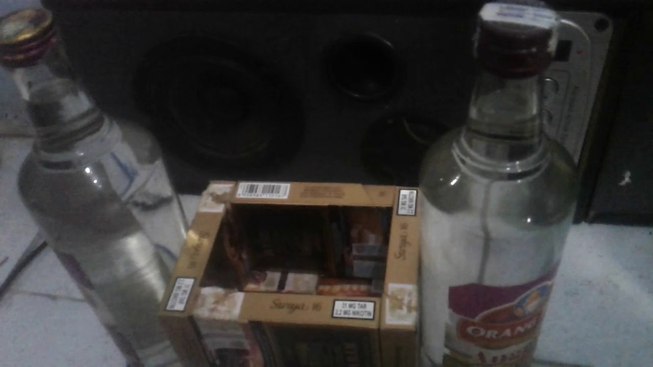 Asbak dari dus roko dan botol anggur - YouTube