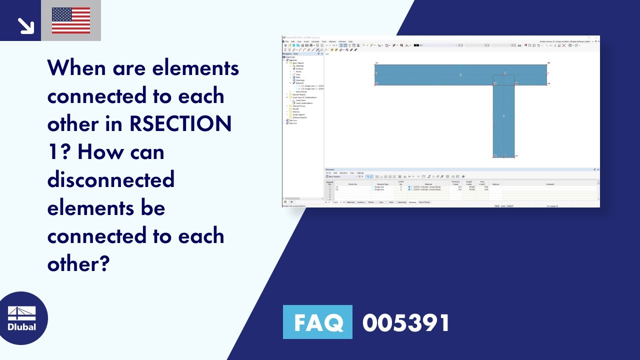 FAQ 005391 | When are elements interconnected in RSECTION 1? How can ...