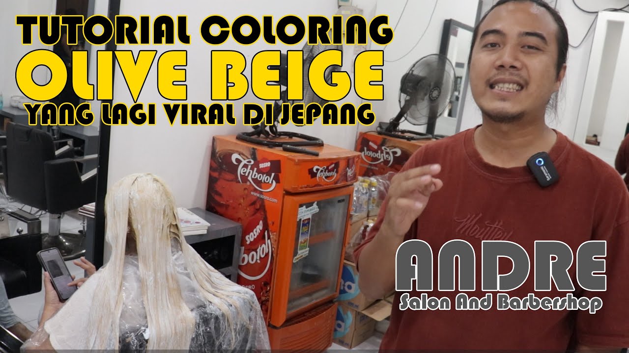 FULL TUTORIAL WARNA RAMBUT OLIVE BEIGE YANG LAGI TREND DI JEPANG ...