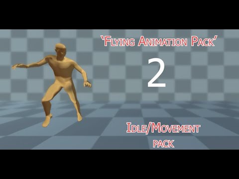 Flying Animations 2 'Idle Movement' - YouTube
