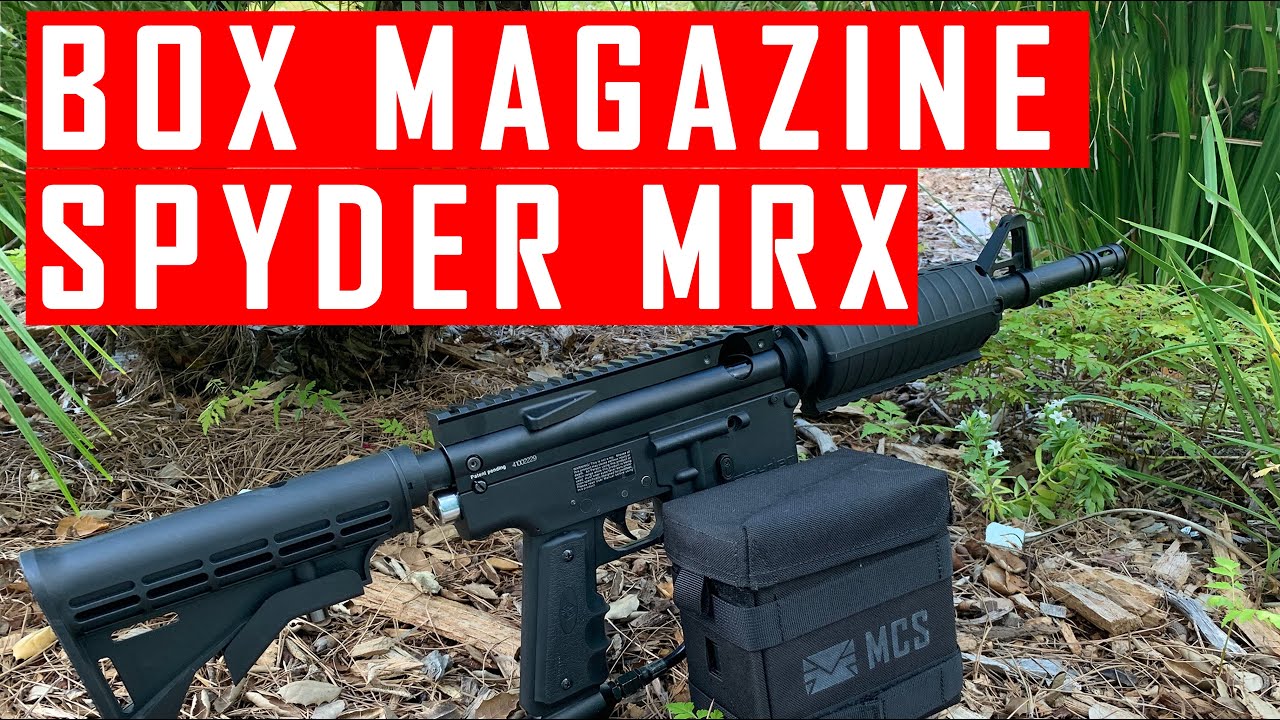 Spyder Marker with MCS Box Mag Shooting Demo - YouTube