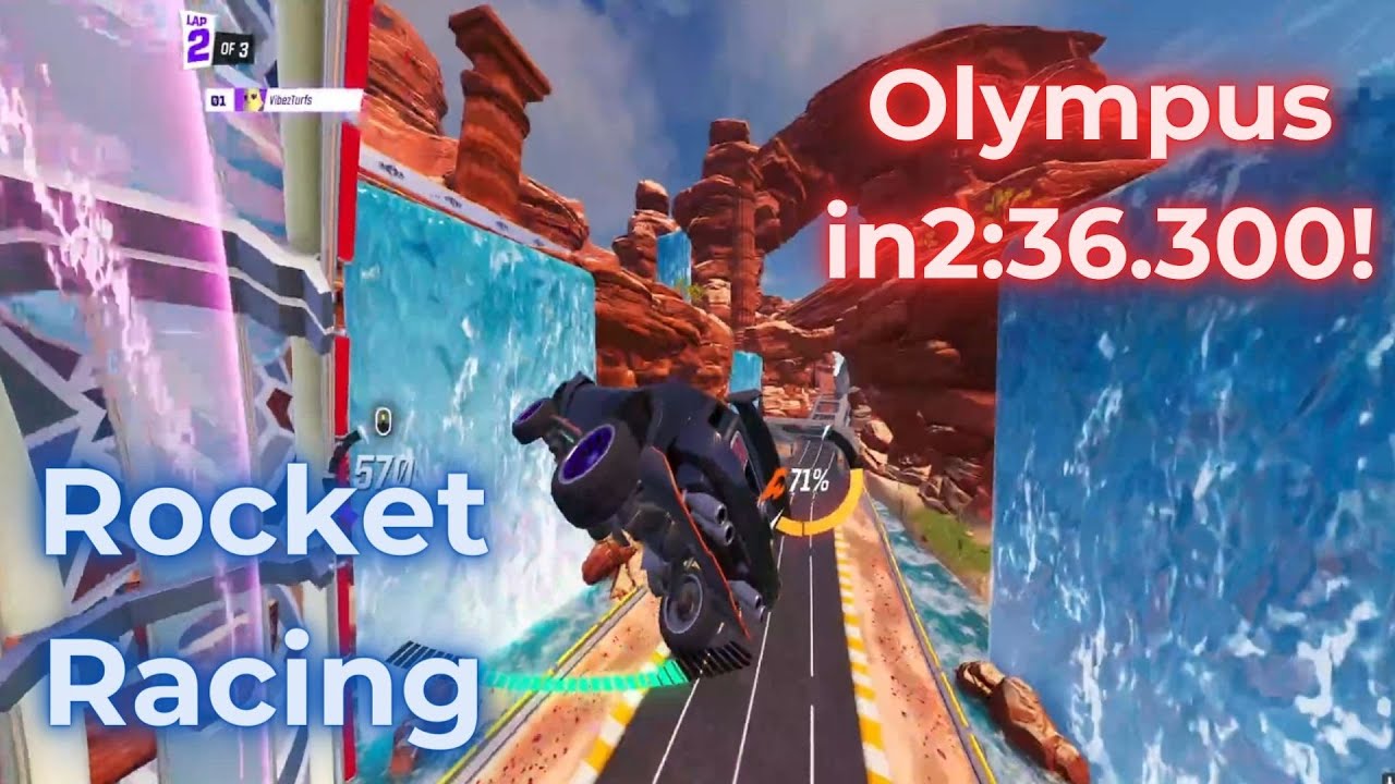 Fortnite Rocket Racing: Olympus in 2:36.300! - YouTube