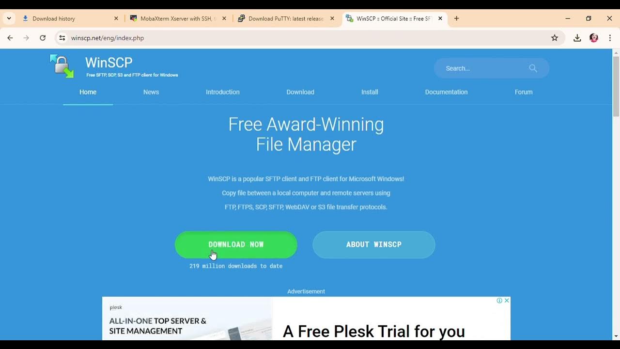 Putty, Winscp, MobaXterm downloads - YouTube
