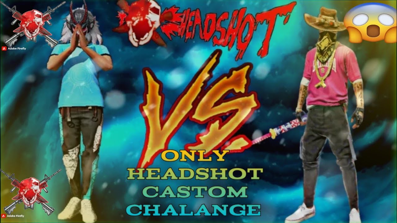 ONLY HEADSHOT CASTOM CHALANGE OFFX ROHIT VS RR RAKASH GAMING 😱 - YouTube