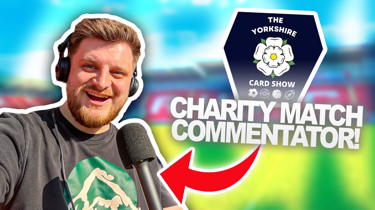 I COMMENTATED on a LIVE FOOTBALL MATCH! (Yorkshire Card Show 2024 Vlog) - YouTube