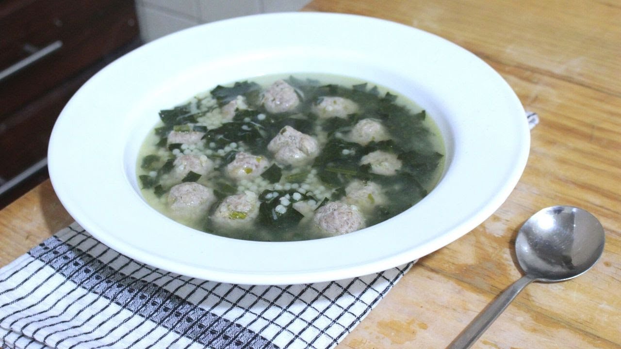 SOPA DE BODAS ITALIANA | SOPA DE MUNICIONES Y ALBÓNDIGAS | ALE DE NAVA ...