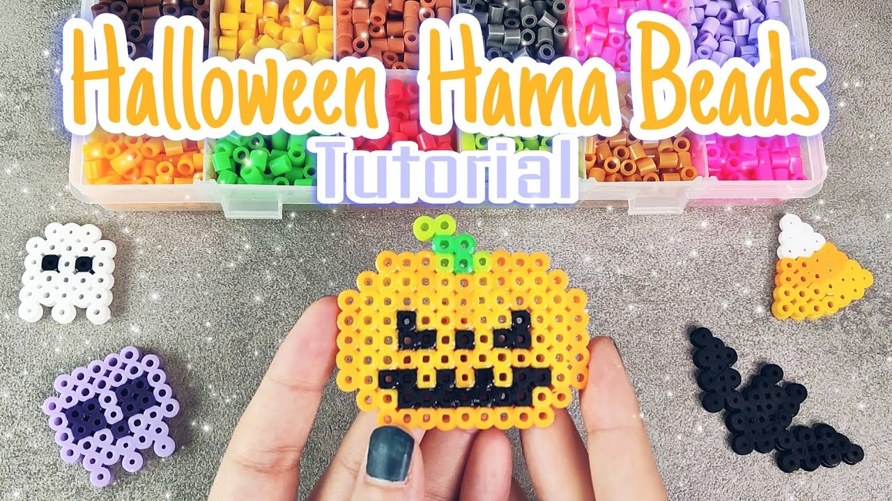 DIY 5 idee decorazioni di Halloween con Pyssla / Hama Beads Tutorial ...