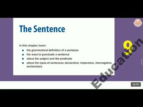 Class 7 || The Sentence || Chapter 9 || Everyday English Grammar - YouTube
