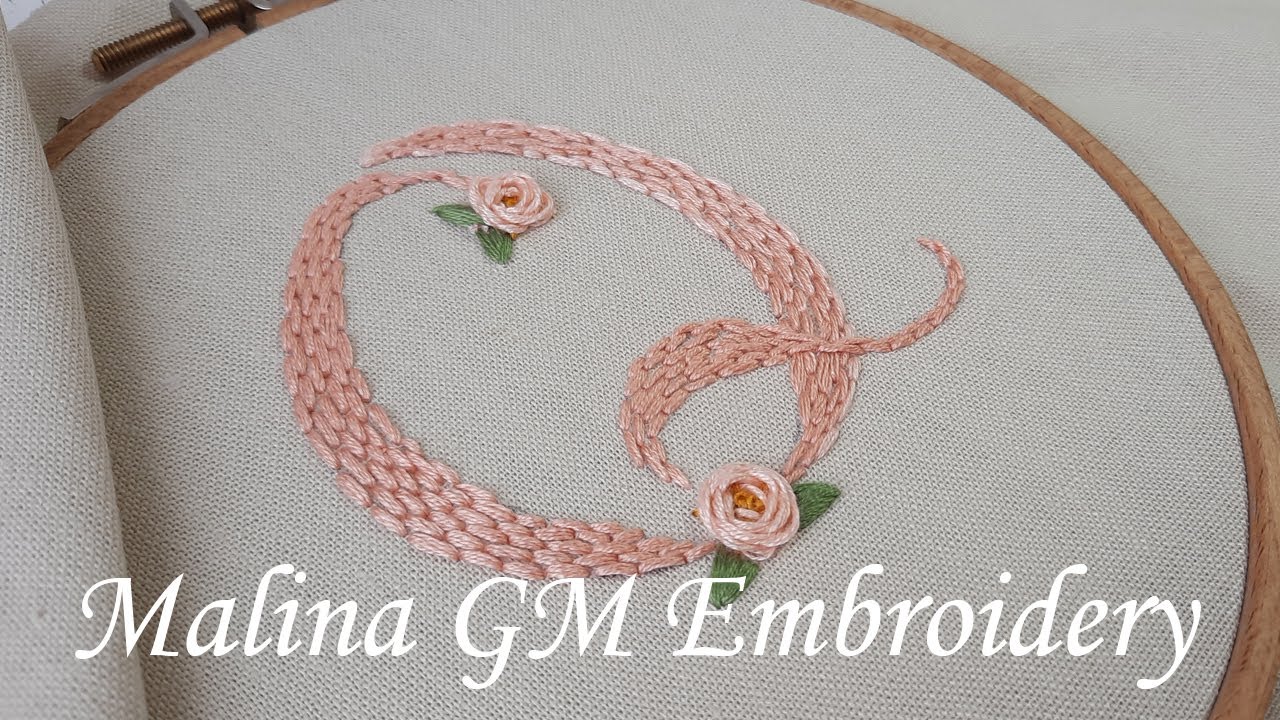 How to embroider Letter Q | Hand Embroidery - YouTube
