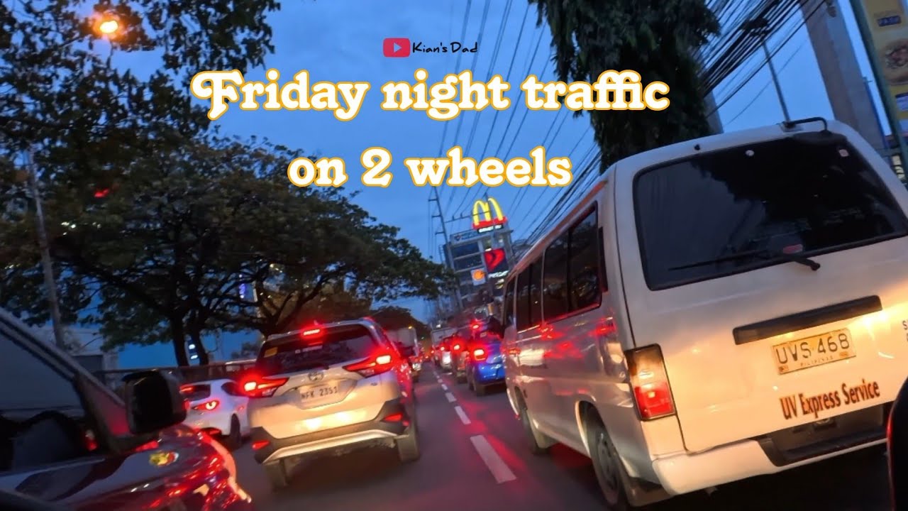 Navigating the Friday traffic on 2 wheels - YouTube