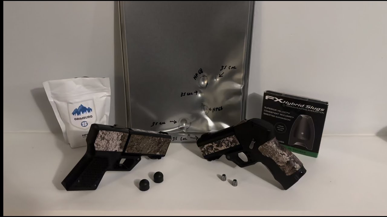 AEA Defender Less Lethal VS AEA Defender 35 Caliber! - YouTube