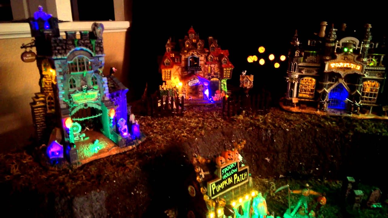 Jake's 2015 Lemax Spooky Town - YouTube