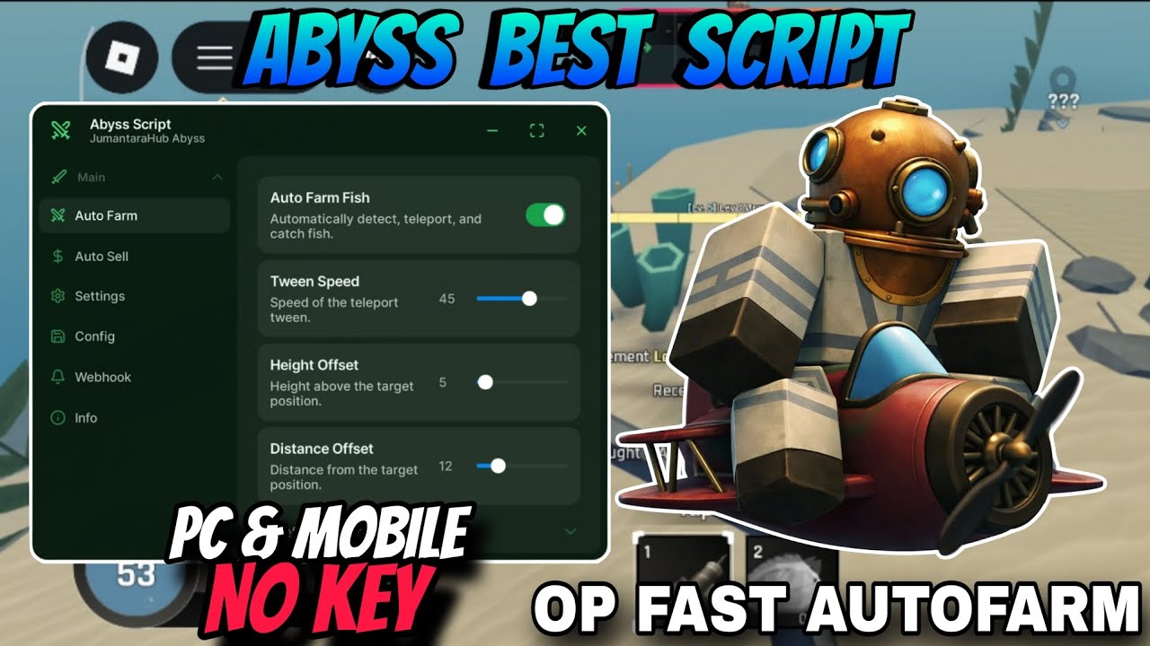 Abyss Script *NO KEY* - INSTANT FISH CATCH, FAST AUTOFARM, INFINITE ...