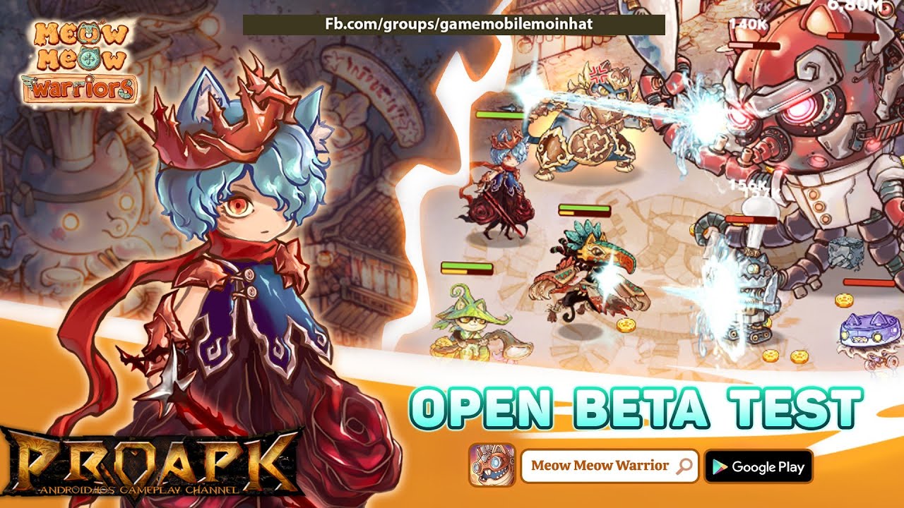 Meow Meow Warriors Gameplay Android / iOS - YouTube