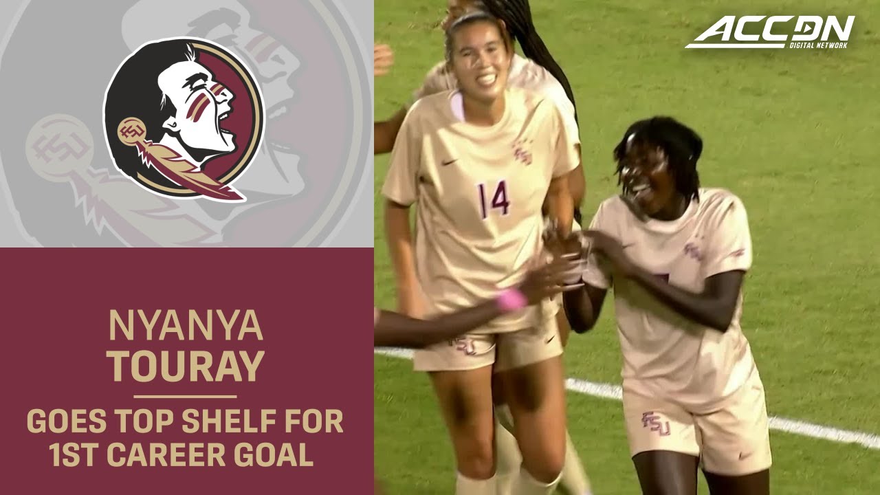 Florida State's Nyanya Touray Goes Top Shelf For 1st Career Goal - YouTube
