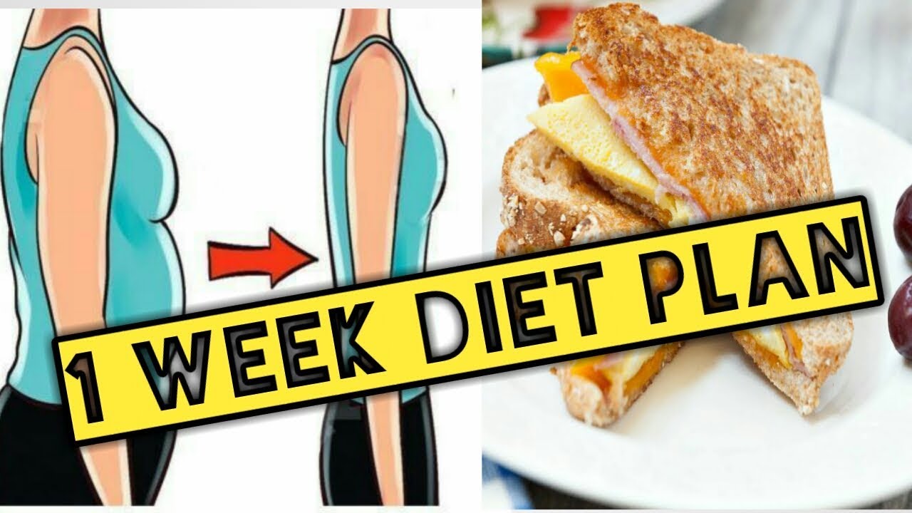 1 week diet plan to lose weight fast - YouTube