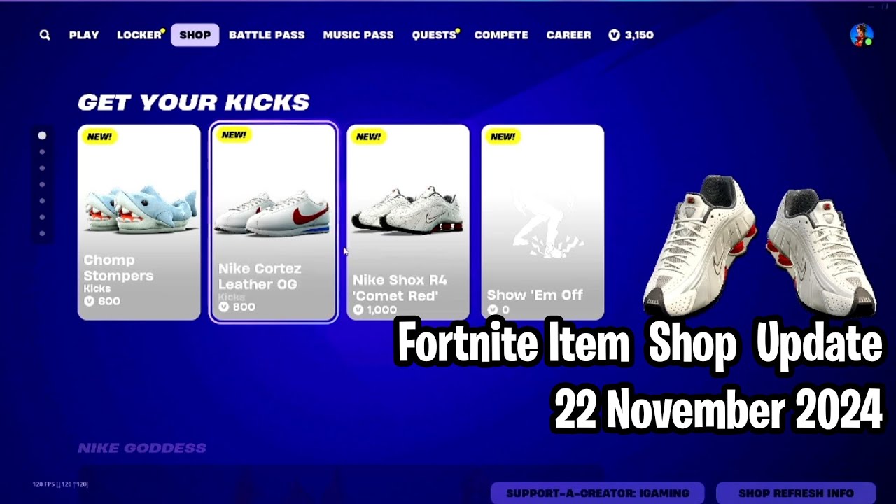 🚨 Fortnite Item Shop Update: November 22, 2024! Chomp Stompers & Star ...