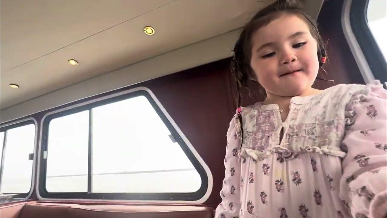3 Years Old Girl First Time Go On A Big Boat Ever For July 4th