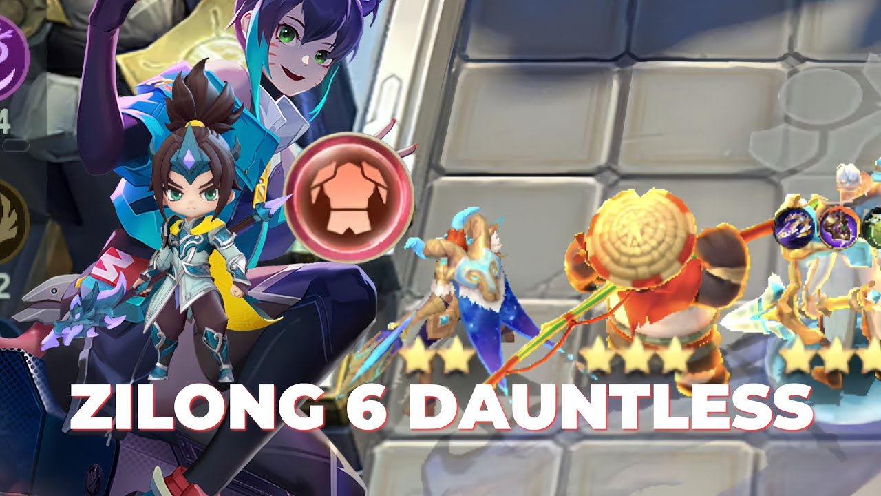 COMMANDER ZILONG WITH 6 DAUNTLESS || MAGIC CHESS GO GO - YouTube
