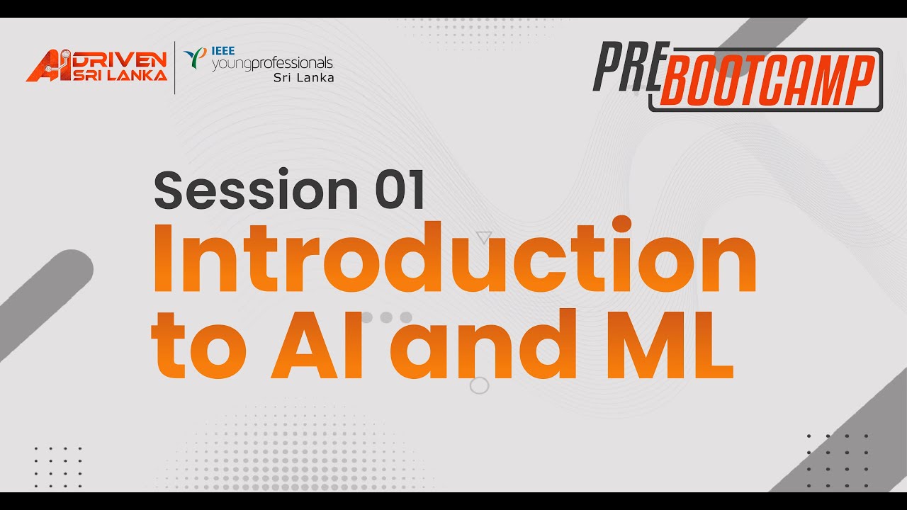 Introduction to AI and ML by Mr. Haritha Thilakarathne - YouTube