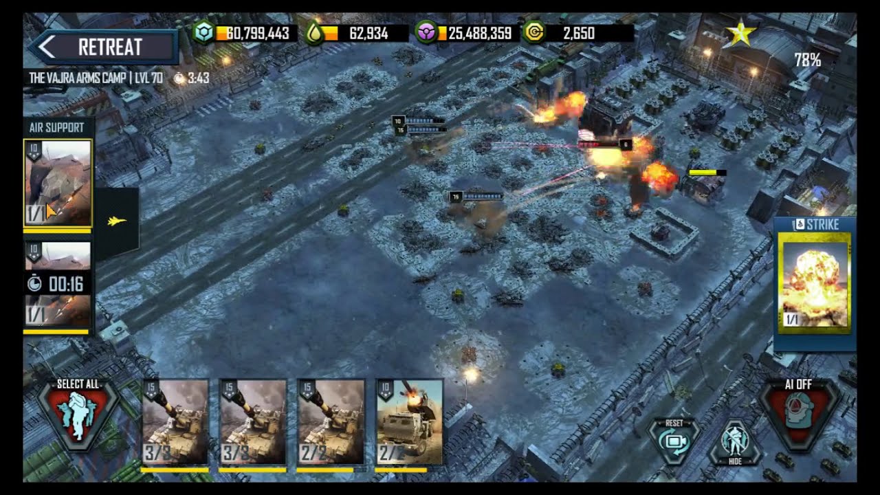 WAR COMMANDER GRIM WINTER LVL 80 4K - YouTube