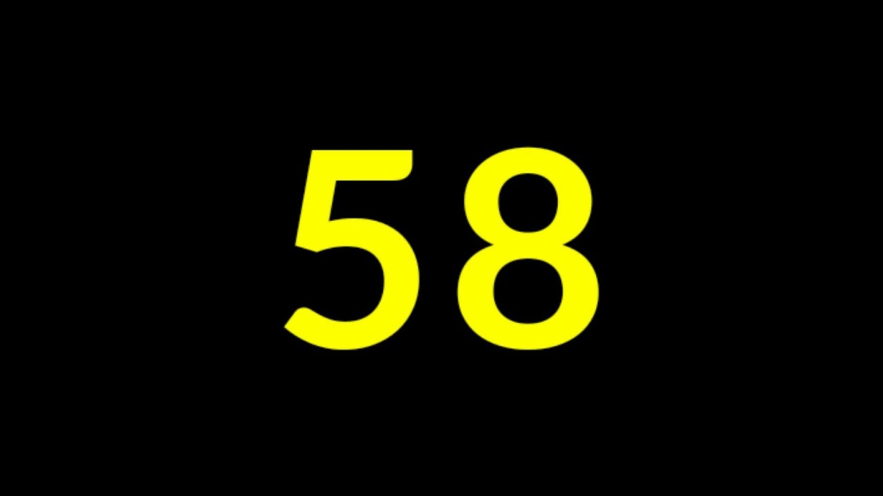 58 Seconds Countdown Timer With Sound Effect - YouTube