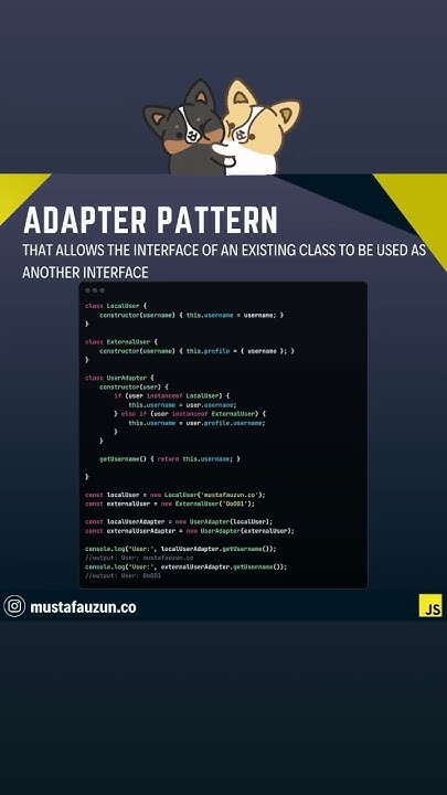Javascript Adapter Pattern Javascript Youtube