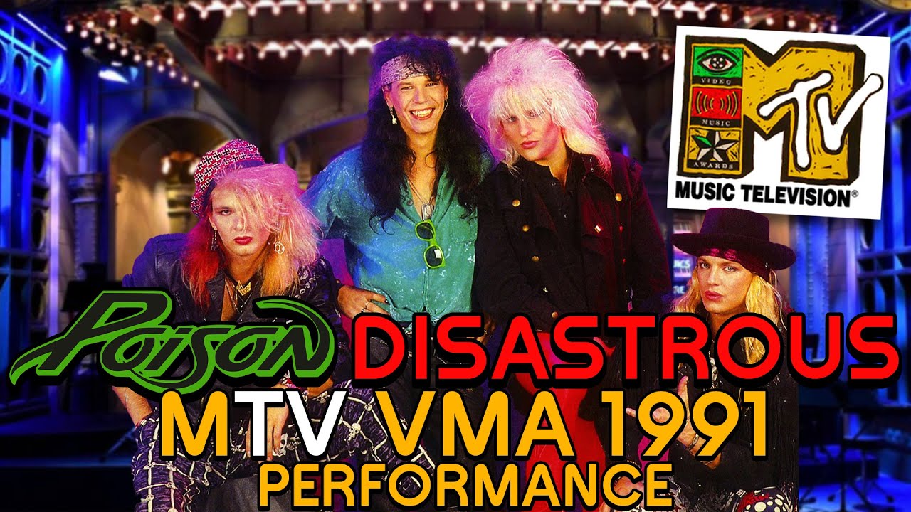 Unveiling Poison's MTV VMA Horror: A Disastrous 1991 Performance! - YouTube