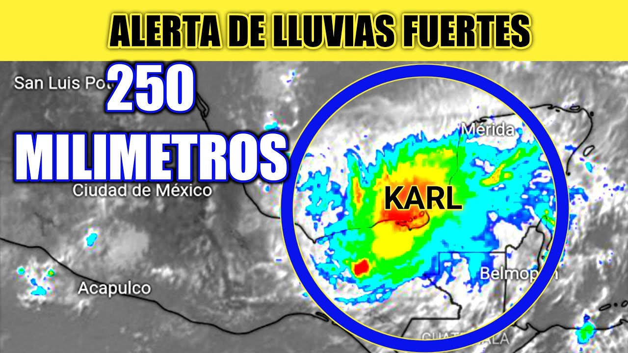 KARL Se Debilita En Una DEPRESIÓN TROPICAL - YouTube