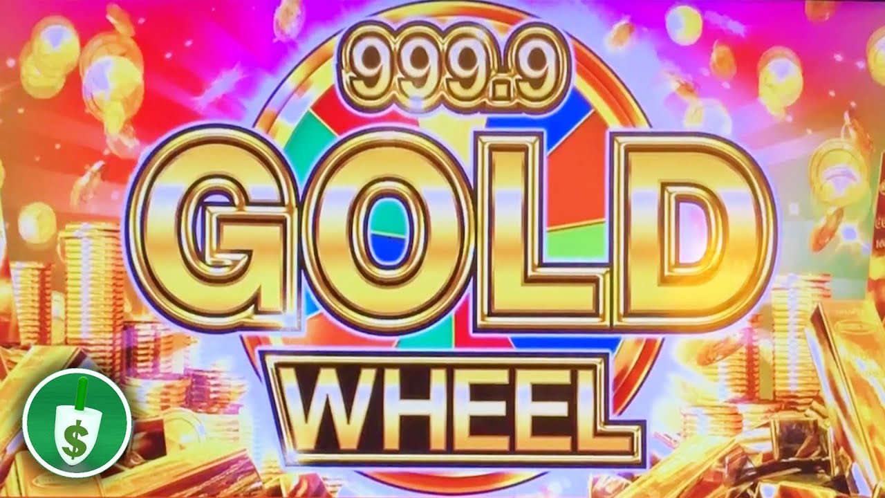 999 9 gold Wheel slot machine, bonus - YouTube