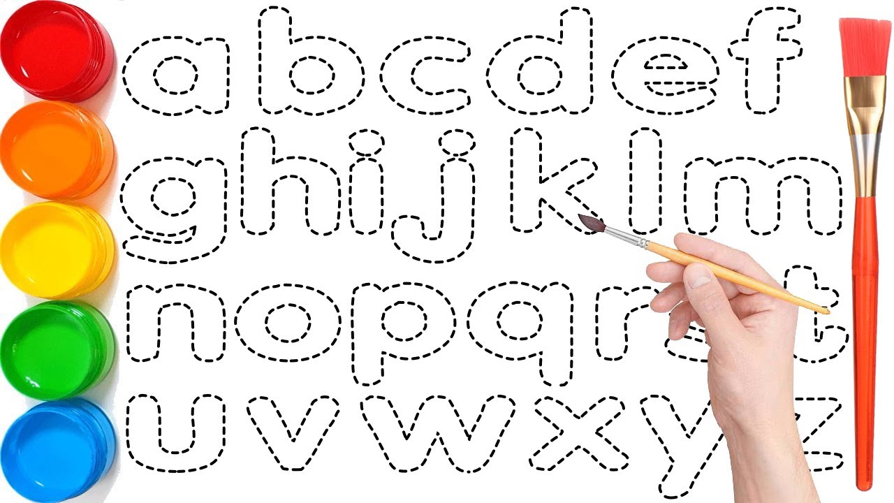 Phonics Song | Let's Learn to Draw & Paint Small Letters alphabet for ...