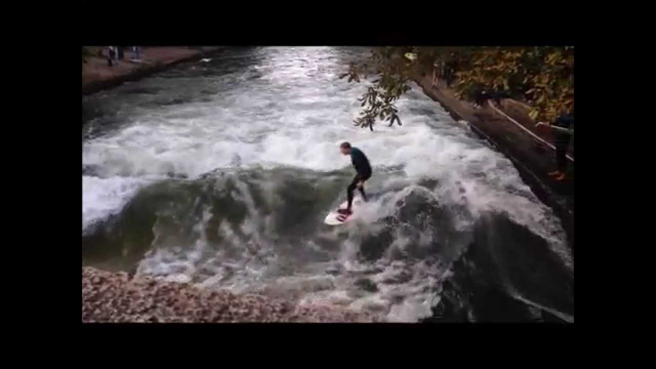 River Surfing in Munich - YouTube